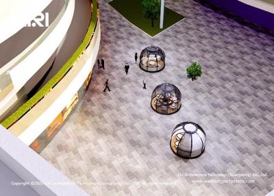 China Alu Frame Structure Crystal Hotel Dome Tent With Customized Logo for sale