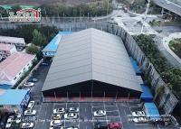 China 10m Span Sport Event Tents With Roof Lining Curtain Tempered Glass Walls for sale