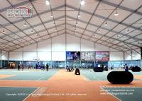 China Basketball Sport Event Tents 40m Wide With Black PVC Roof Cover Opening Sidewall for sale