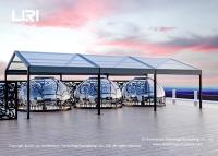 China Outdoor Luxury Glamping Tents Clear Polycarbonate Crystal Dome House Hot Tub Enclosure for sale