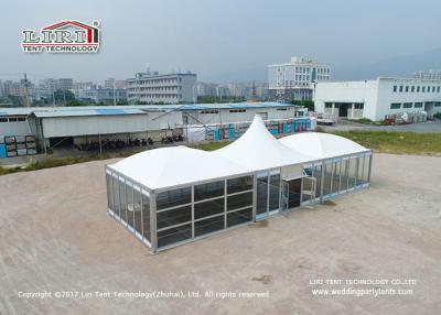 China Aluminium Alloy Modular Dome Tents With Glass Windows Doors for sale