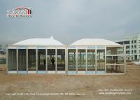 China Aluminium Alloy Modular Dome Tents With Glass Windows Doors for sale