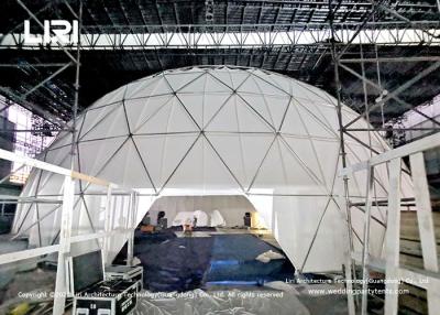 China 25m Diamter Geodesic Dome Tents Steel Frame With Projection Screen For Event for sale