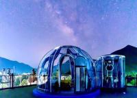 China Self Cleaning 4.5m Crystal Dome Outdoor Event Tents For Glamping for sale