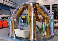China Self Cleaning 4.5m Crystal Dome Outdoor Event Tents For Glamping for sale