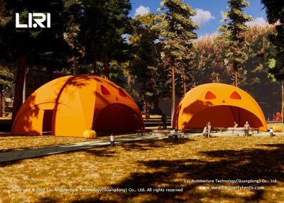 China Party Luxury Glamping Tents Steel Structure Quadrilateral Crossover Dome Advertising Tent for sale