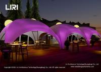 China Party Luxury Glamping Tents Steel Structure Quadrilateral Crossover Dome Advertising Tent for sale