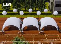China Party Luxury Glamping Tents Steel Structure Quadrilateral Crossover Dome Advertising Tent for sale