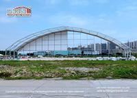 China 80m Wide Polygon Roof Top Sports Event Tent With White Top Sandwich Sidewalls for sale