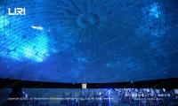 China Waterproof Metal Frame Geodesic Dome Tent 60m Diameter for sale