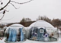China Luxury Transparent Geodesic Crystal Dome Tent For Resort Glamping Event for sale
