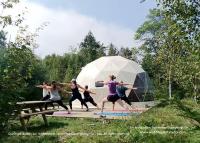 China Waterproof Clear PVC Geodesic Dome House Yoga Glamping Home Tents for sale