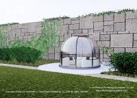 China Round Waist Shape Crystal Dome House Sizes From 2m To 6m for sale