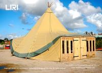 China 100 People Capacity Luxury Glamping Tents For Outdoor Resturant for sale