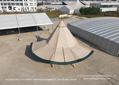 China 100 People Capacity Luxury Glamping Tents For Outdoor Resturant for sale
