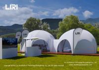 China Crossover Dome Luxury Glamping Tents Supported By Four Corners Cross - Arch Shape for sale
