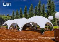 China Crossover Dome Luxury Glamping Tents Supported By Four Corners Cross - Arch Shape for sale