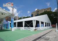 China Clear Span 3m To 80m A Shape Roof Exhibition Tent 100% Space Utilization for sale
