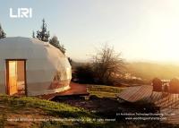 China Wild Campsite Oval Dome Luxury Glamping Tents Flame Retardant for sale
