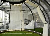 China Polycarbonate Roundhouse Luxury Glamping Tents Garden Dining Room Pod Crystal Dome Restaurant Event Tents for sale