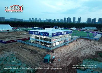 China 500sqm Thermo Roof Cube Structure Film Marquee Tent For Exhibition Hall for sale