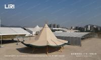 China 4m Outdoor Canvas Tipi Glamping Tent For Hotel Party for sale