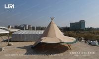 China 4m Outdoor Canvas Tipi Glamping Tent For Hotel Party for sale