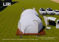 China Double Layers 190T polyester Hexadome Tent Combines Open And Closed Forms for sale