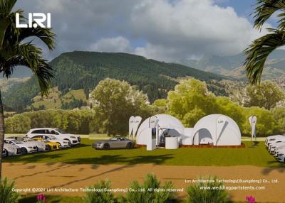 China Double Layers 190T polyester Hexadome Tent Combines Open And Closed Forms for sale