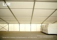 China 18x30m Temporary Warehouse Structure With White PVC Fabric for sale
