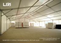China 18x30m Temporary Warehouse Structure With White PVC Fabric for sale