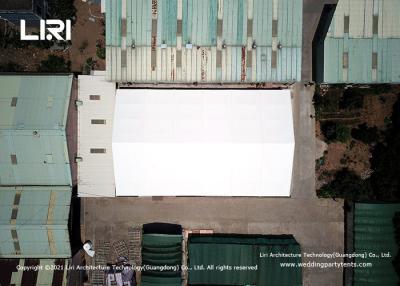 China 18x30m Temporary Warehouse Structure With White PVC Fabric for sale