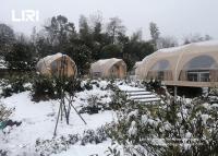 China Shell Shape Round Luxury Glamping Tents Platform Hotel Resort for sale