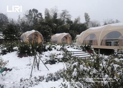 China Shell Shape Round Luxury Glamping Tents Platform Hotel Resort for sale