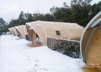 China Shell Shape Round Luxury Glamping Tents Platform Hotel Resort for sale