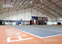 China 40m X 80m X 6m Black PVC Aluminum Clearspan Structure Basketball Hall for sale