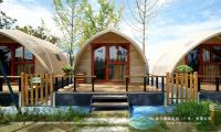 China Outdoor Fantasy  Shell Shape Luxury Glamping Hotel Tent for sale