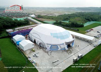 China 40m Wide Outdoor Event Tents Hall Translucent Cover Multi Polygon Gable Ends For New Product Launch for sale
