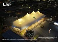 China Multi Peaky Tourist Hotel Tensile Membrane Structure Tents For Events for sale