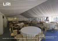 China White 20mx30m Luxury Wedding Tents Wind load 100km/h Flame Retardant for sale