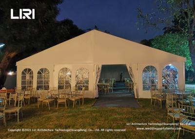 China White 20mx30m Luxury Wedding Tents Wind load 100km/h Flame Retardant for sale