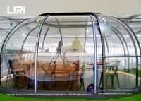 China Clear Polycarbonate Stargazing Crystal Dome Bubble Tents For Cafe Shop for sale