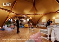 China Cfm Luxury Glamping Tents Unbridled Arched Lines High Peak Roof Teepee Tent for sale