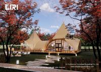 China Cfm Luxury Glamping Tents Unbridled Arched Lines High Peak Roof Teepee Tent for sale