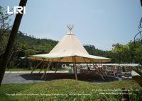 China Outdoor Camping Waterproof Canvas Tipi Tents With Wood Stove for sale