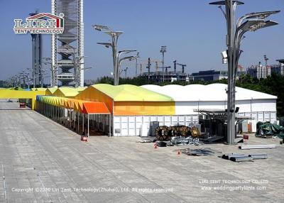 China Aluminum Trade Show Outdoor Exhibition Tents 100m Clear Span Fire Retardant for sale