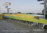 China Aluminum Trade Show Outdoor Exhibition Tents 100m Clear Span Fire Retardant for sale