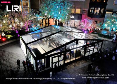 China Black Frame Transparent Marquee Tent 15m X 10m For Product Promotion for sale