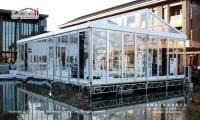 China Exhibition Glass Wall Outdoor Event Tents 10x10m UV Resistant for sale