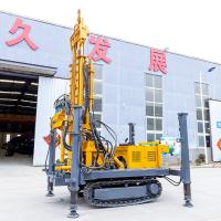 China 260m Depth Crawler Water Well Drilling Rig Machine Pneumatic Borehole Drilling Rig for sale